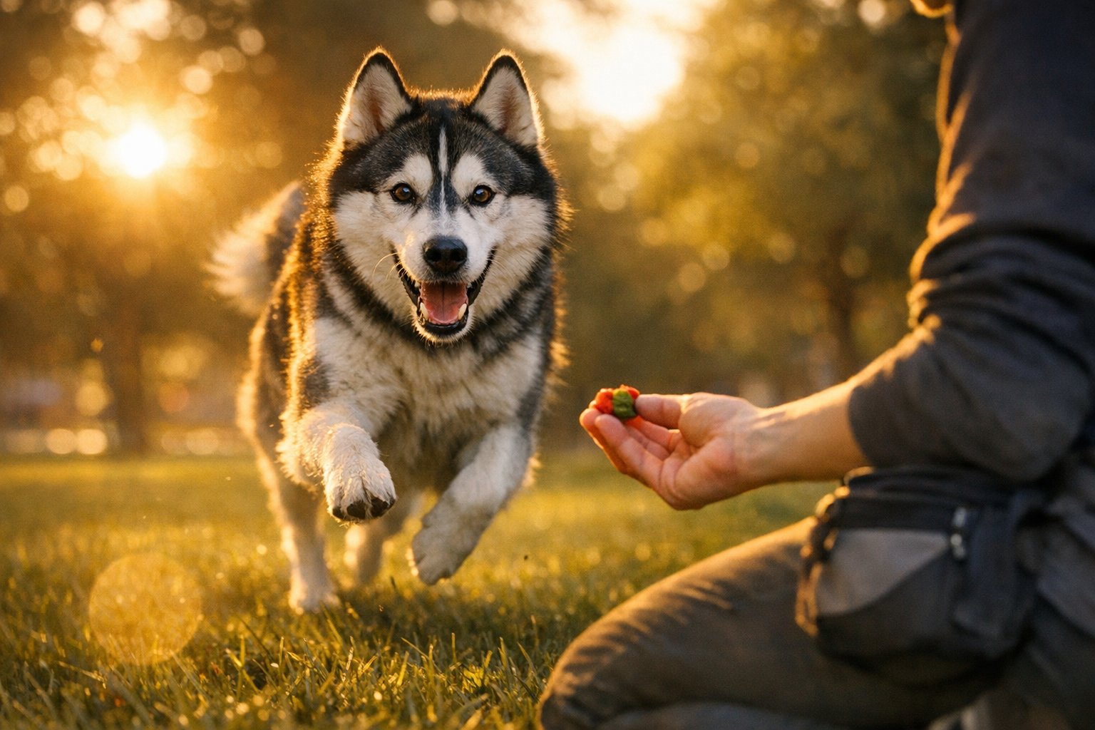 Training a Siberian Husky to Recall Reliably Using Only Novel, High-re ...
