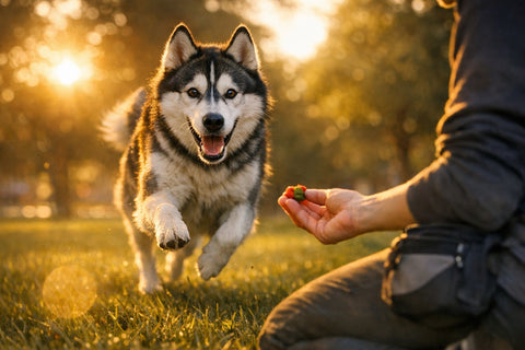 Training a Siberian Husky to Recall Reliably Using Only Novel, High-re ...