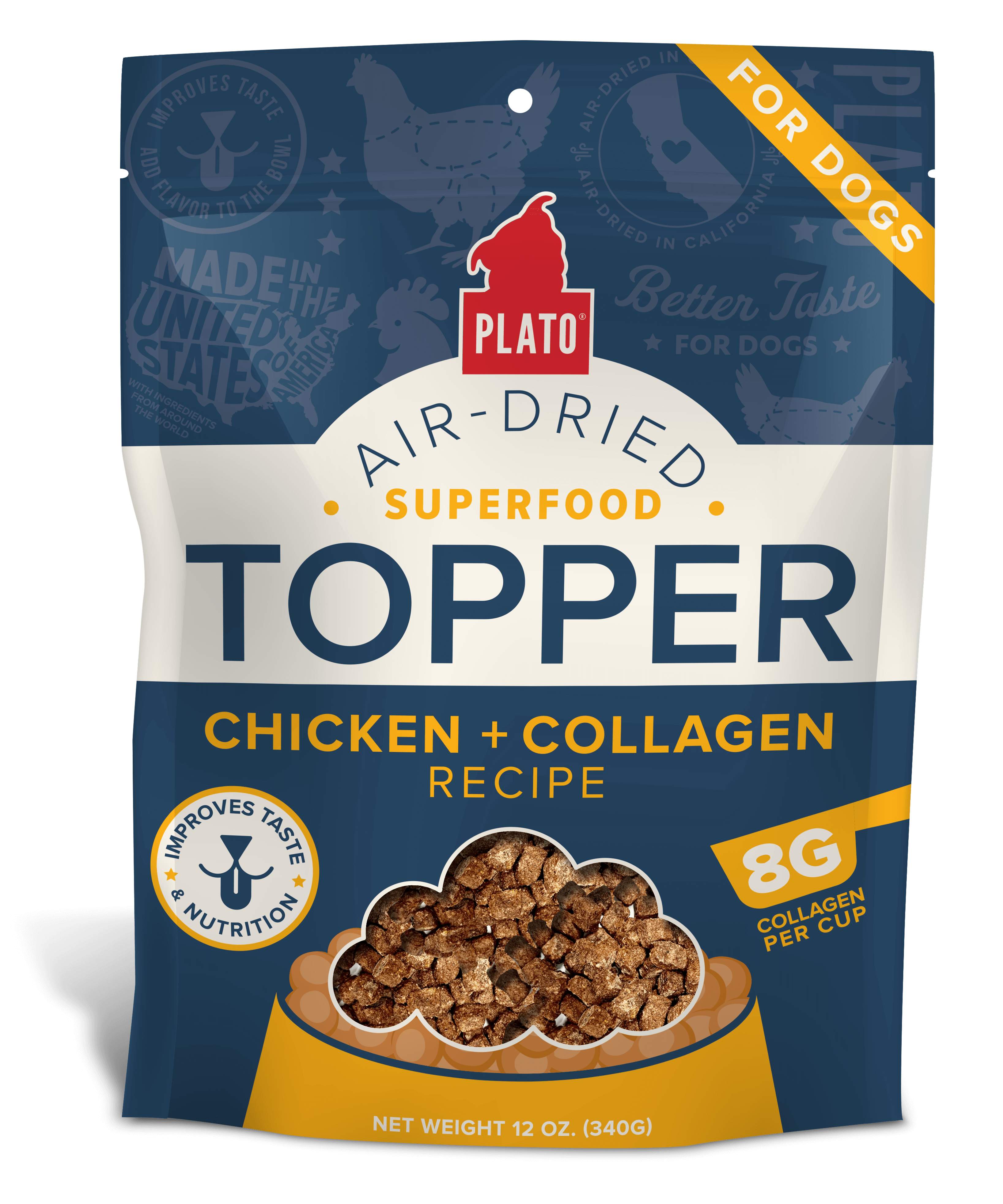 Chicken & Collagen Food Topper – Plato Pet