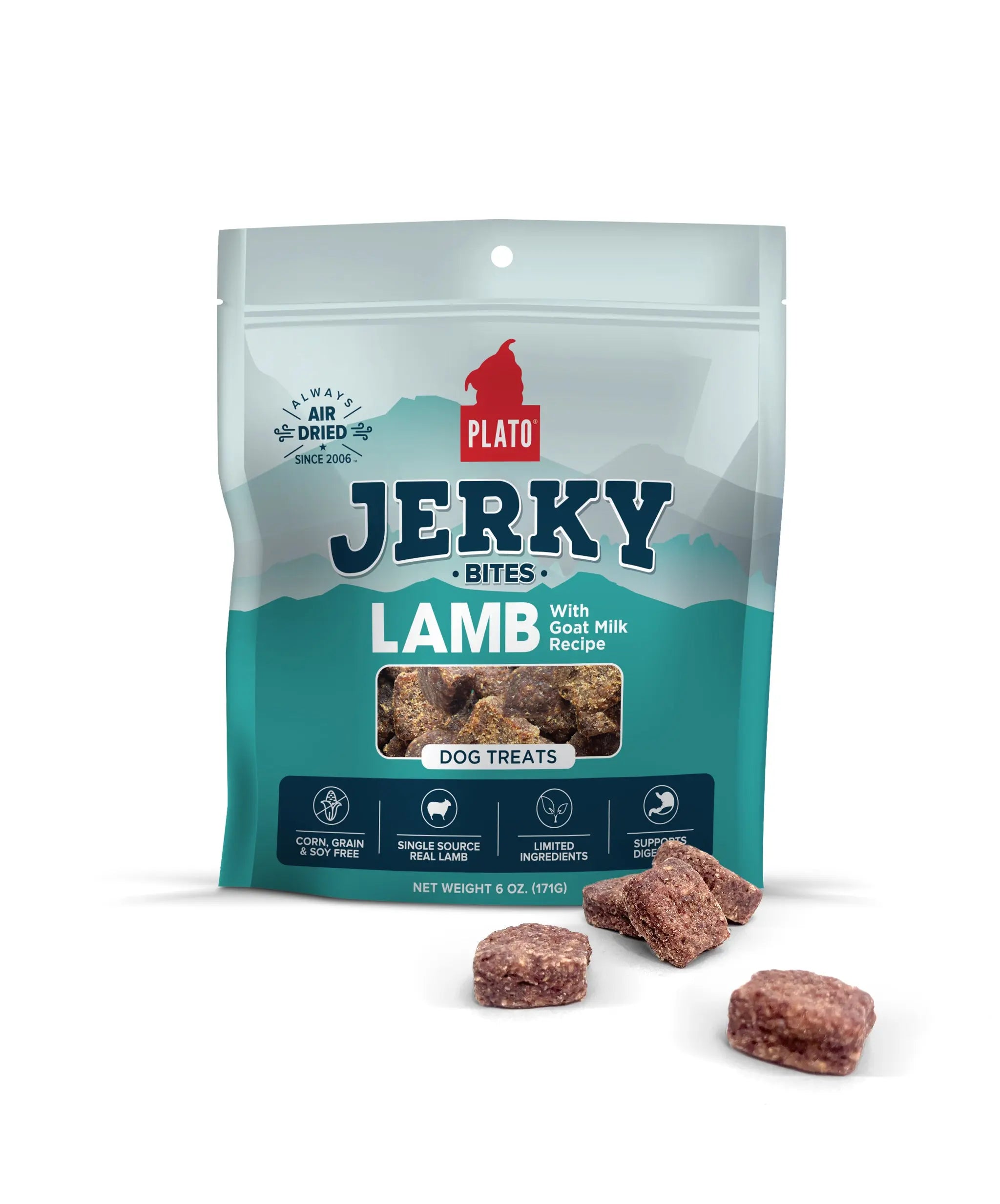 Lamb with Goat Milk Jerky Bites – Plato Pet